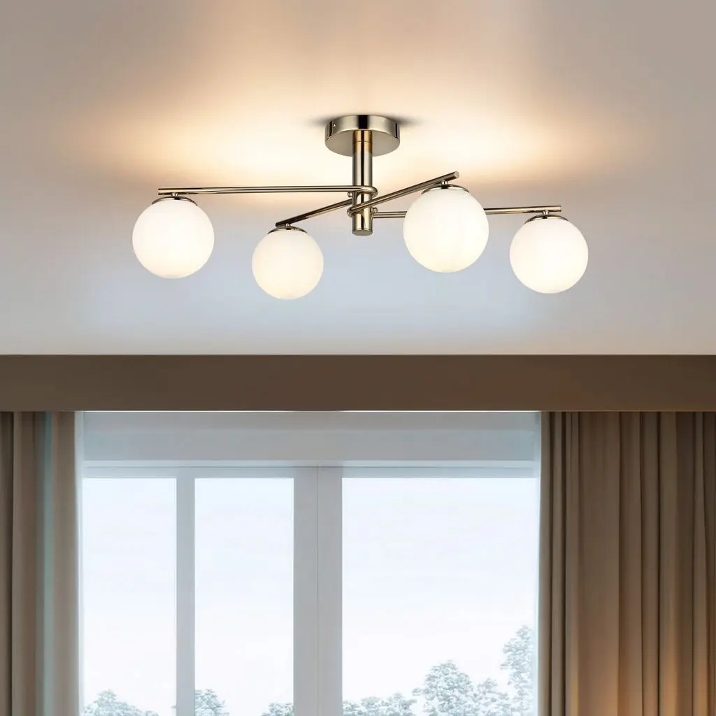 Opviq Luster Bumerang-80-14, Ø15, 15cm, IP20 Zlatne boje