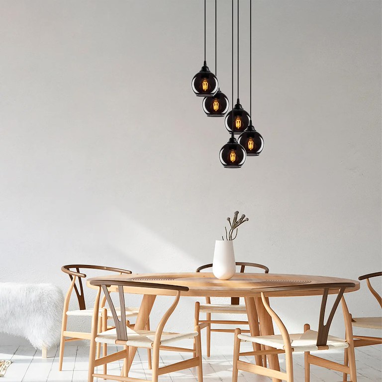 Opviq Luster Smoked-012, 50x50 cm, Crni