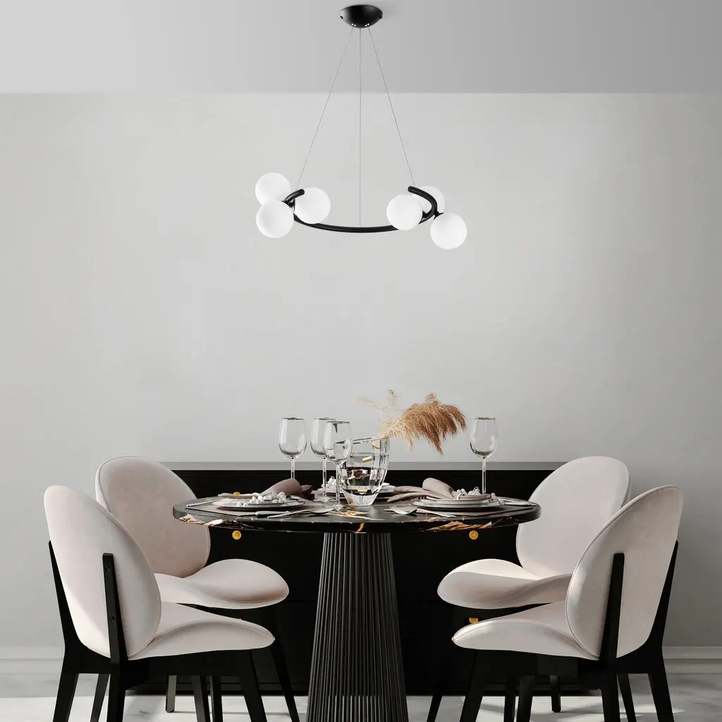 Opviq Luster Luminar-14145, 55x50x115cm, IP20, Crno-beli