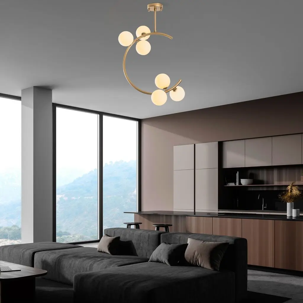 Opviq Luster Luminar-14126, 50x30x65cm, IP20, Zlatno-žute boje