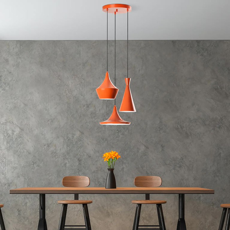 Opviq Luster Tom-3556, 45-135cm, 45 cm, 3xE27 s, Narandžasti