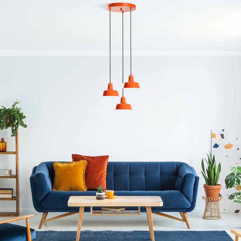 Opviq Luster Memati-181, 75-108cm, 45 cm, 3xE27, Narandžasti