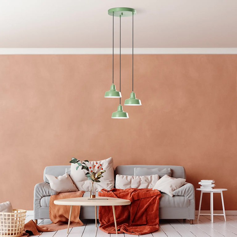 Opviq Luster Memati-181, 75-108cm, 45 cm, 3xE27, IP20, Zeleni