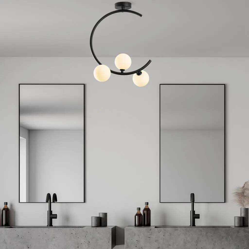 Opviq Luster Luminar-14135, 35x20x50cm, IP20, Belo-crni