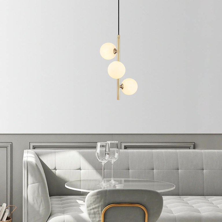 Opviq Luster Domino-11046, 36x36x46 cm, Zlatne boje