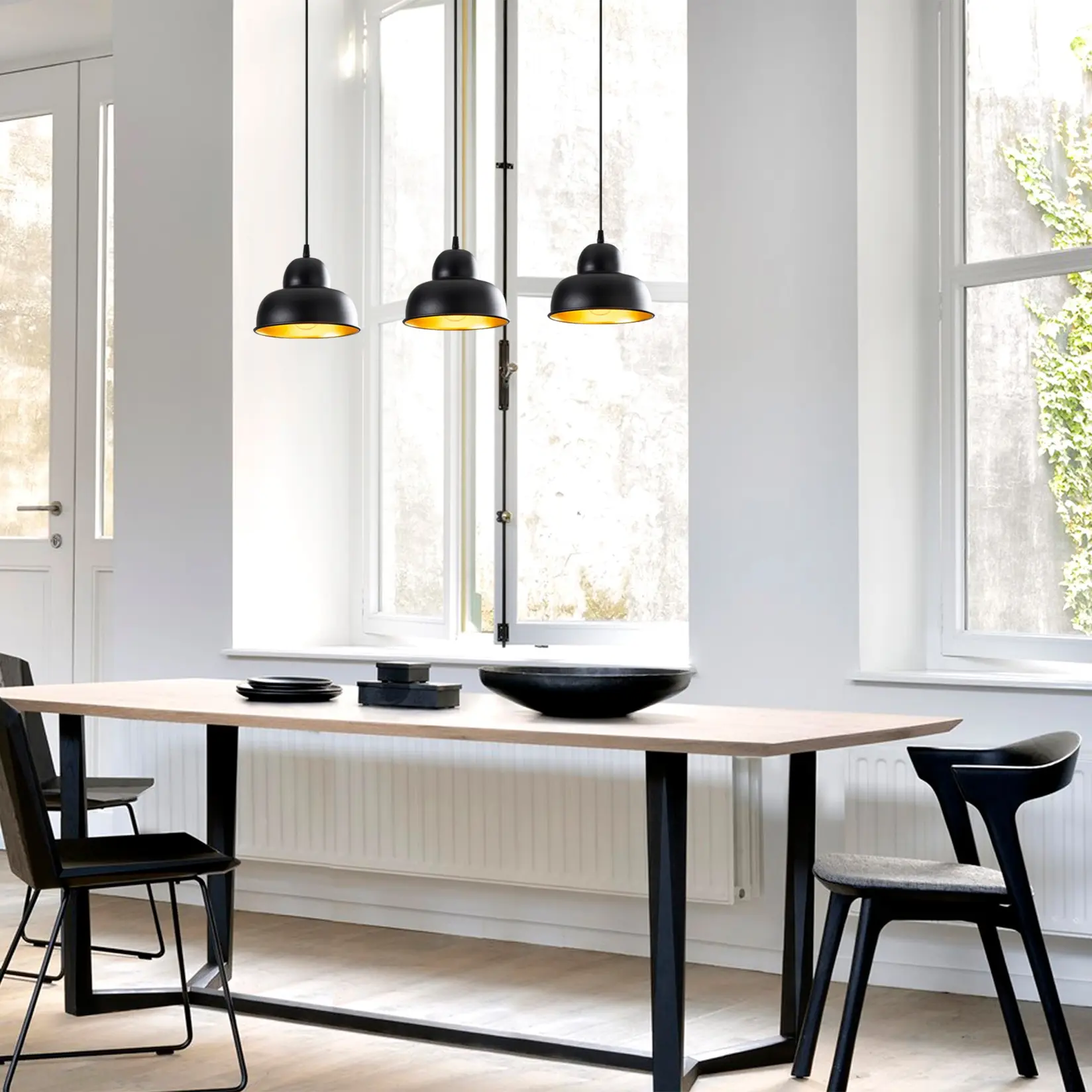 Opviq Luster Berceste-180BLACK-S1, 111cm 70x40 cm