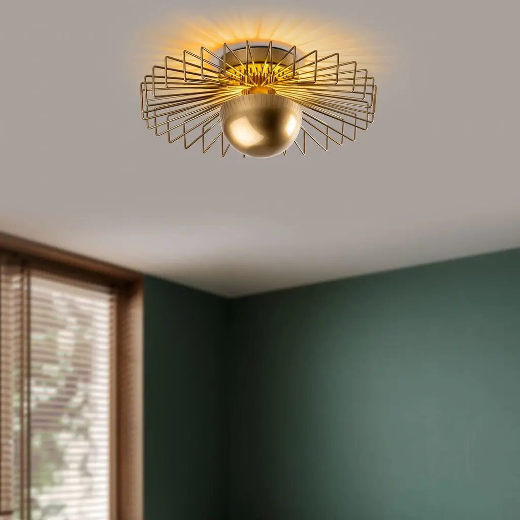 Opviq Luster Kaya-15222, 45x45x18cm, IP20, Zlatne boje