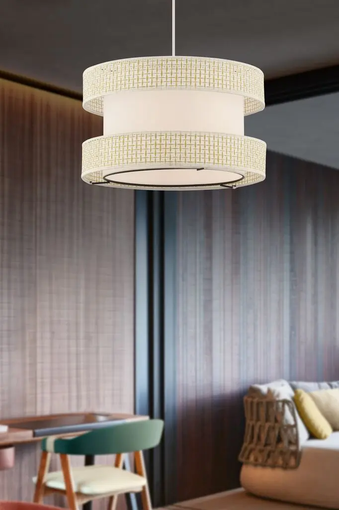 Opviq Luster Halo, 40x40cm, Krem-beli