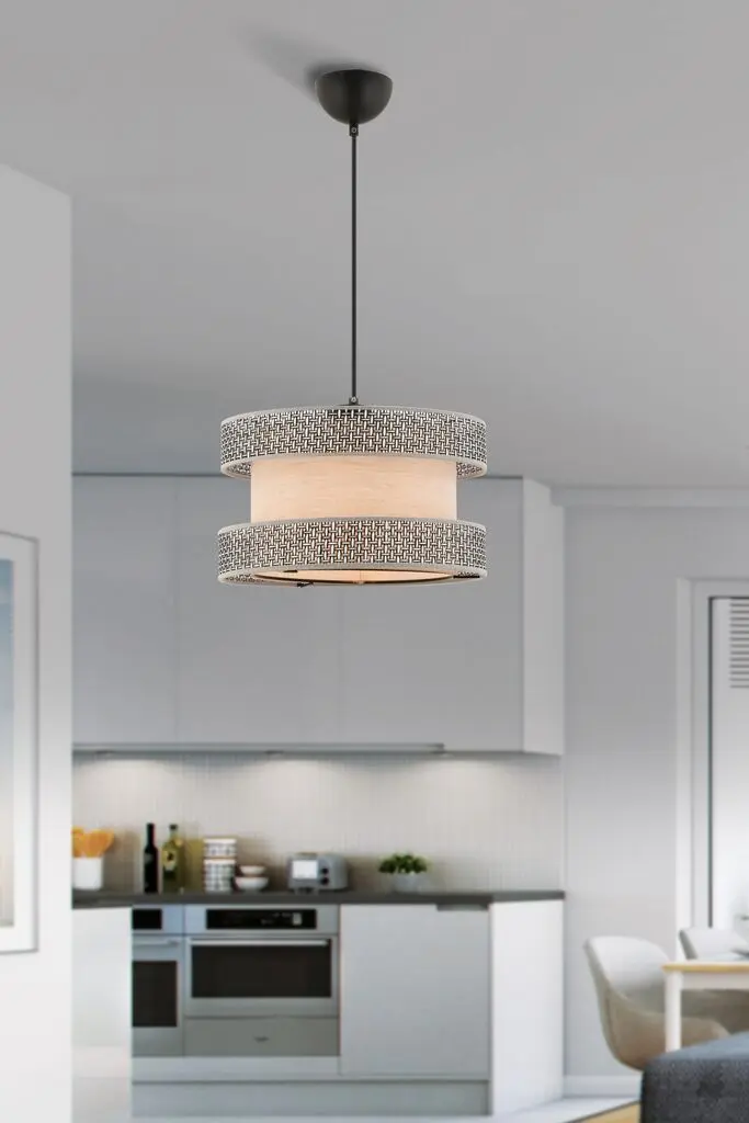 Opviq Luster Halo, 40x40cm, Bež-sivi