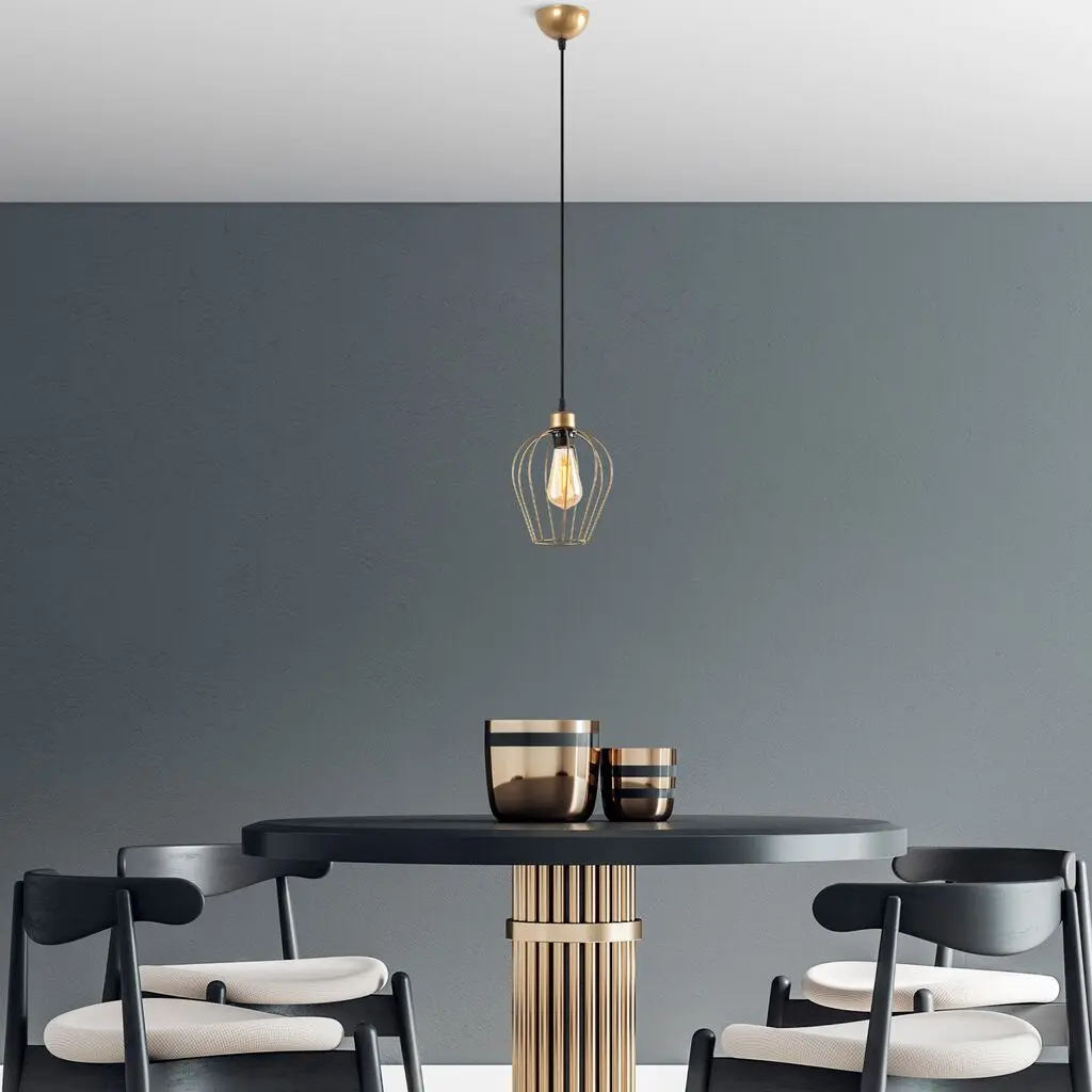Opviq Luster Armut-6677, 20cm, IP20, Zlatne boje