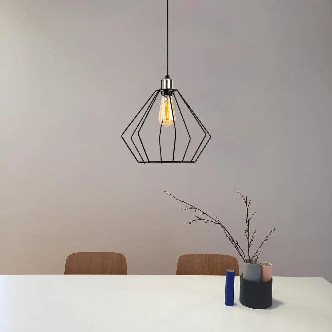 Opviq Luster Maden-4516, 33 cm, E27, Crni