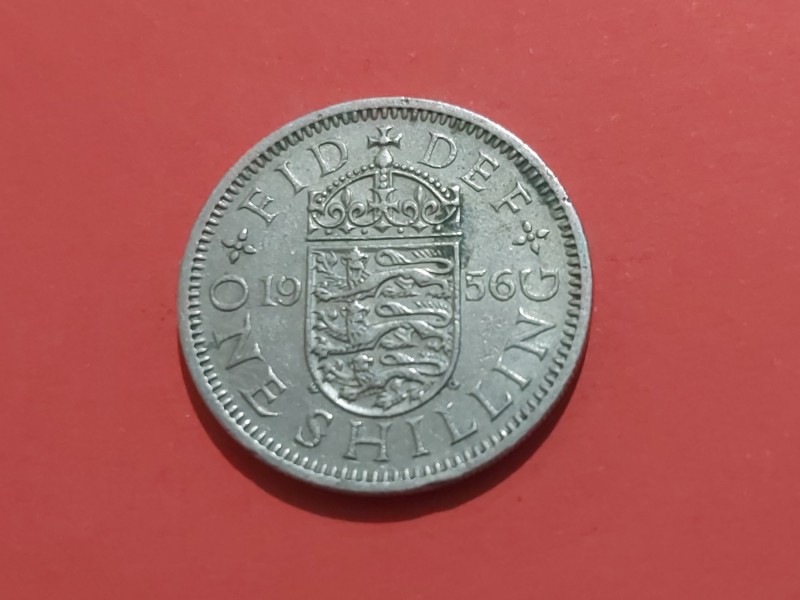 Britanija - one shilling 1956 god