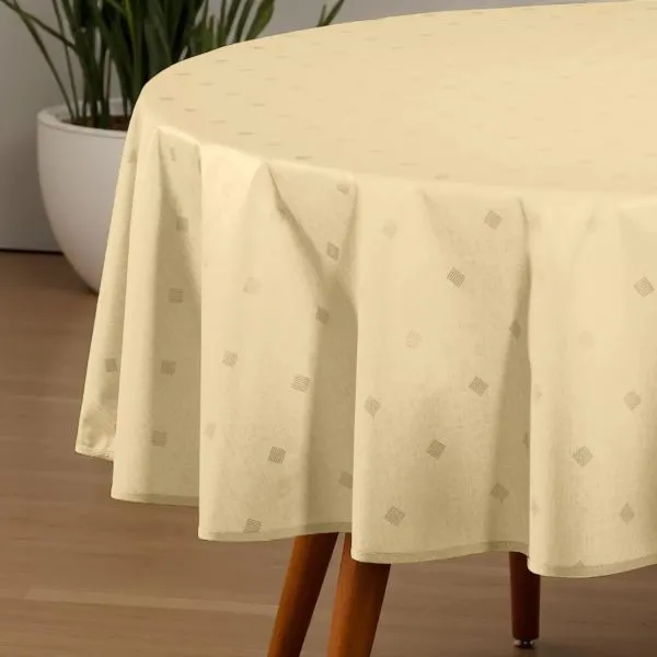 Stolnjak Ovalnog oblika 160x220cm Cream cube
