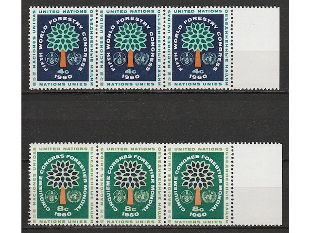 UN New York - World Forestry Congress-1960-MNH