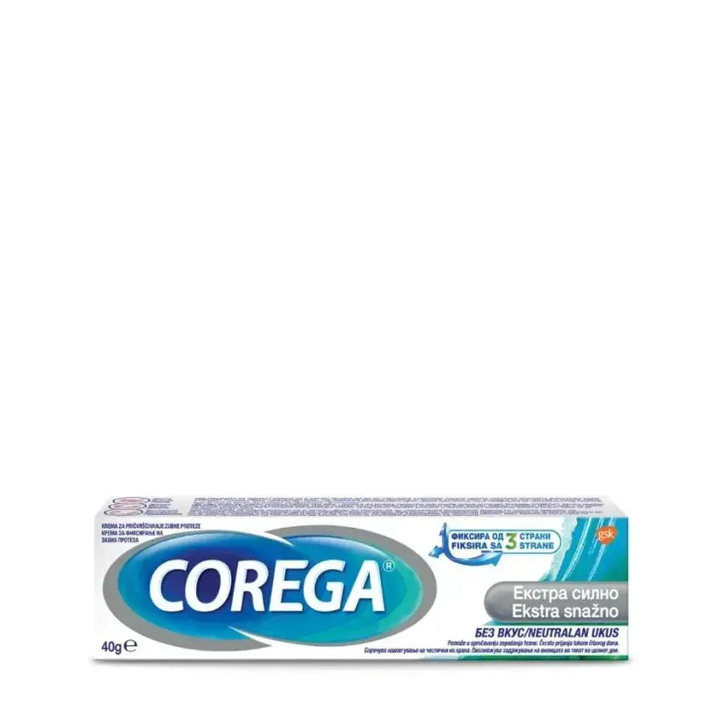Corega Krema za pričršćivanje zubne proteze, Neutralnog ukusa, 40g