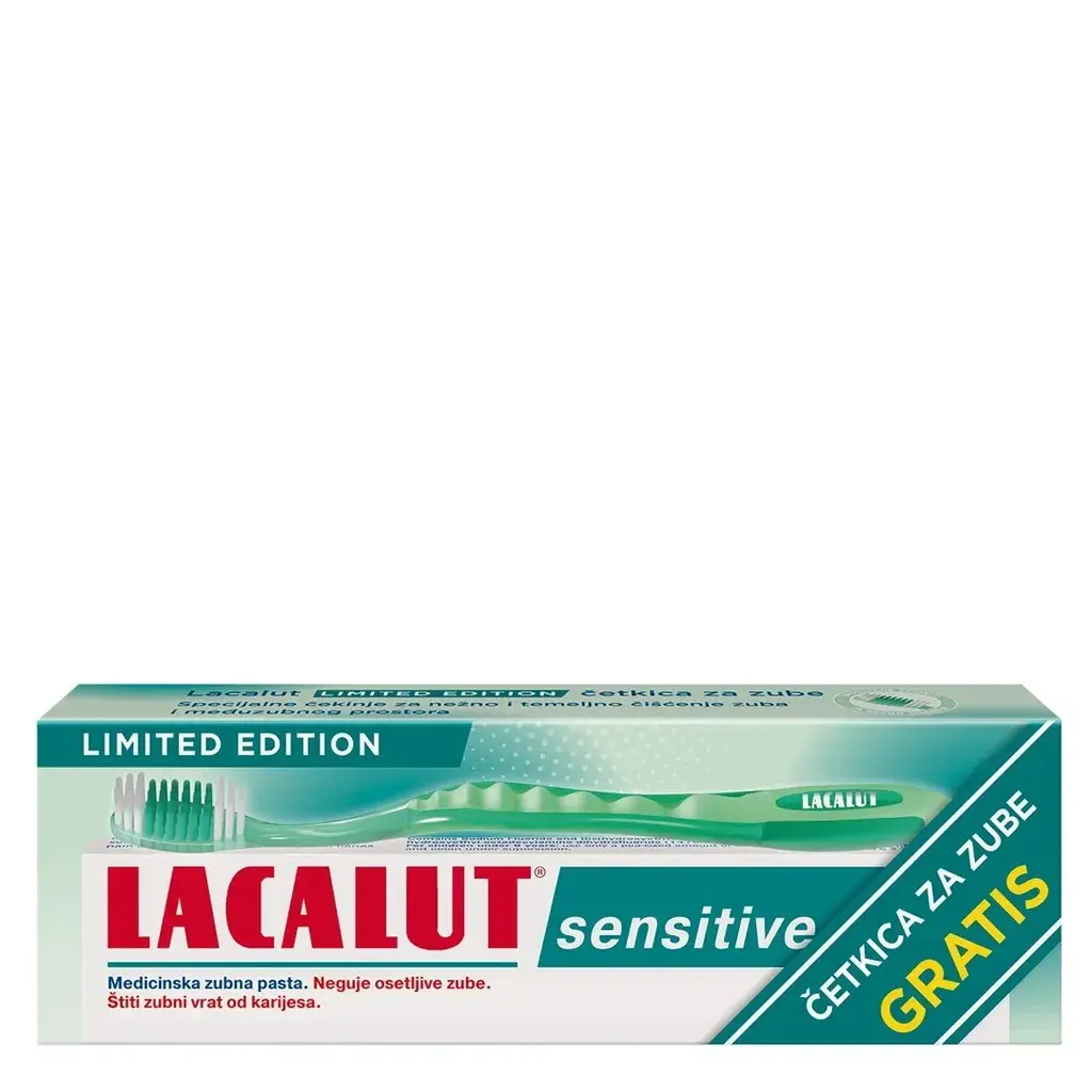 Lacalut Pasta za zube i četkica Sensitive, 75ml