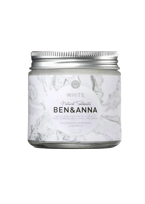 BEN & ANNA pasta za izbeljivanje zuba sa mentom i žalfiјom, 100 ml, bela