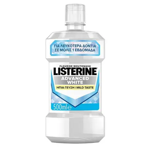 LISTERINE Tečnost za ispiranje usta Adv White Mild, 500ml