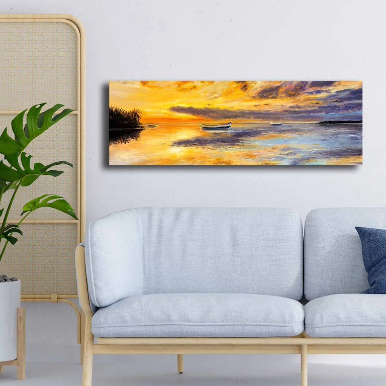 Wallity Slika na platnu 30x90cm