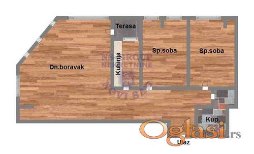 Trosoban 56m2 Telep