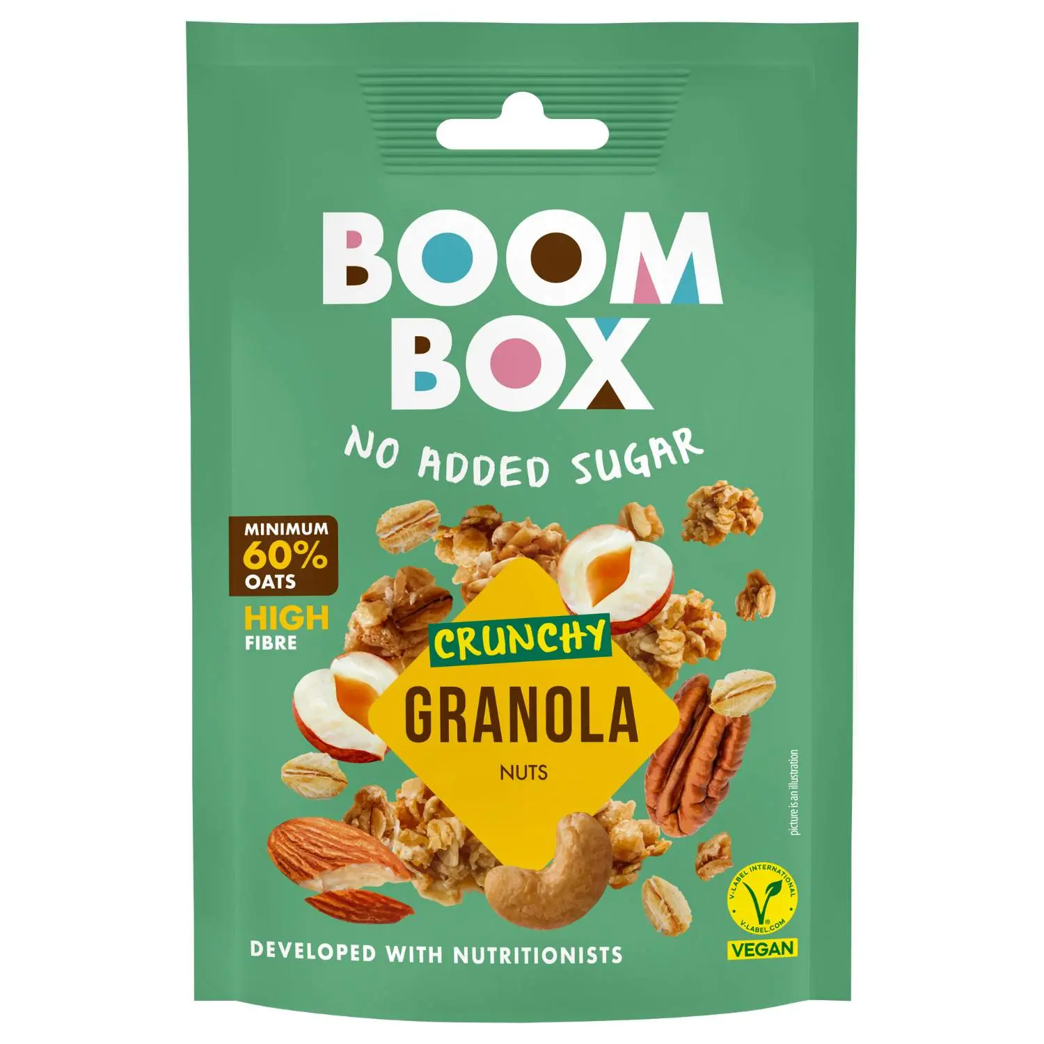 Boom Box Ovsena granula sa orašastim plodovima, 60g