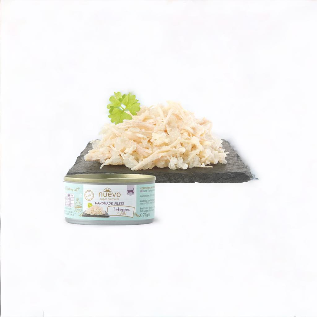 NUEVO KONZERVA ZA MACE HANDMADE FILETI ĆURETINE U ŽELEU 70g
NUEVO KONZERVA ZA MACE HANDMADE FILETI ĆURETINE U ŽELEU 70g