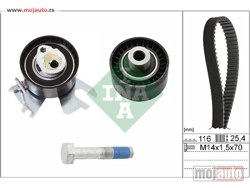 Pezo 407 2.0HDI Set Zupcastog Kaisa 04-10, NOVO