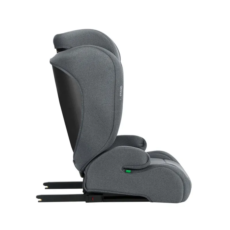 KIKKA BOO AUTO SEDISTE I-SIZE (100-150 CM) I-STAND GREY