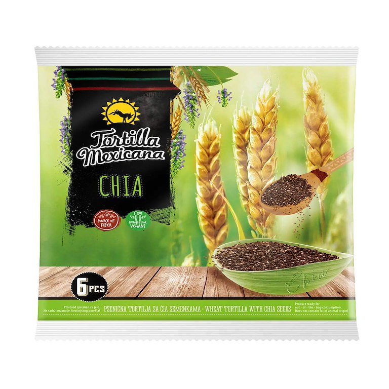 Tortilla Mexicana Tortilja Mexicana Chia, 390g