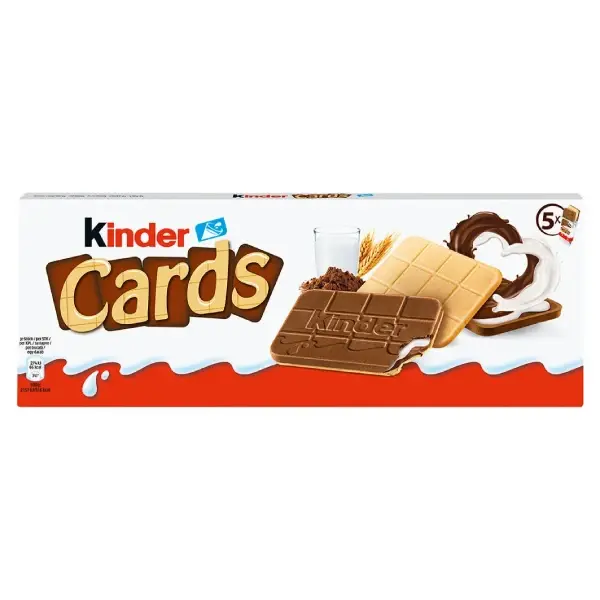 Kinder Cards Vafl sa mlečnim i čokoladnim kremom