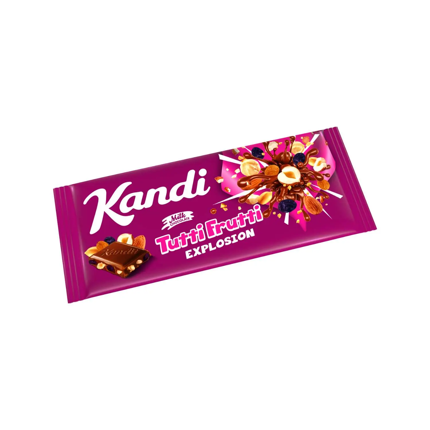 Kandit Mlečna čokolada Tutti Frutti, 80g