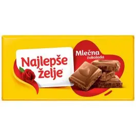 Najlepše Želje Čokolada, Mlečna, 200g