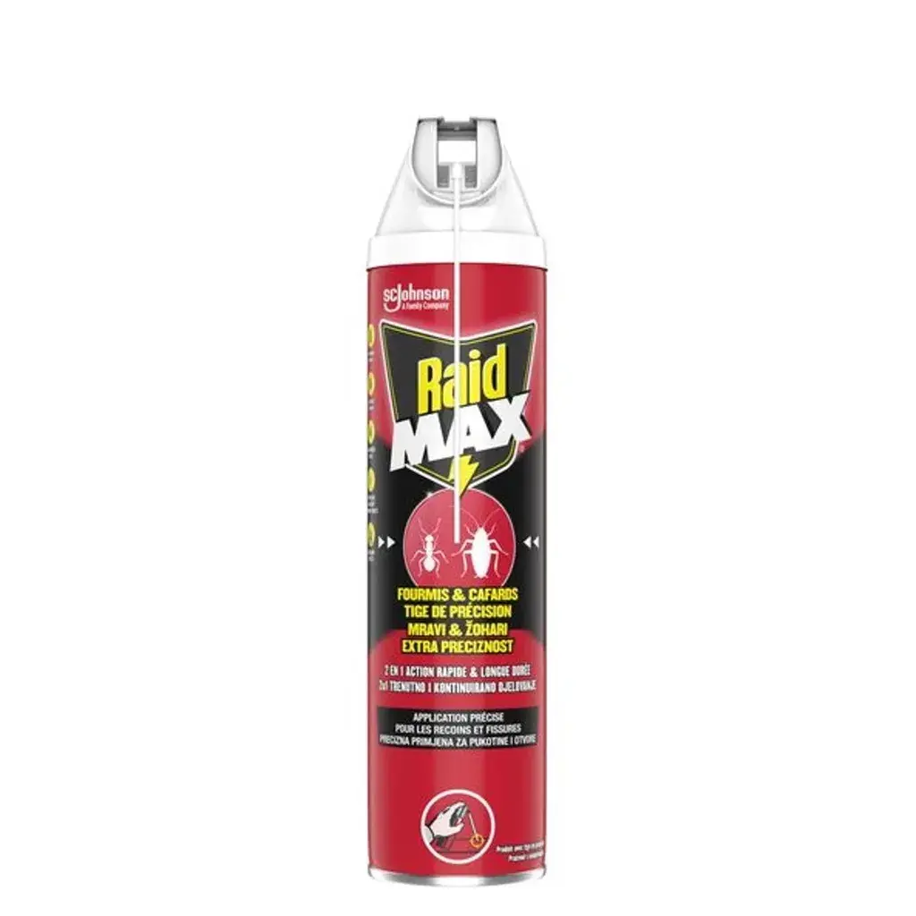 Raid Insekticidni sprej protiv gmižućih insekata sa usmerivačem, 400 ml