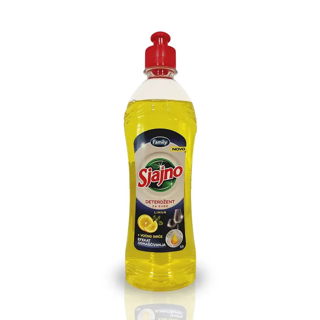 Family Tečnost za sudove Sjajno, Limun, 500 ml