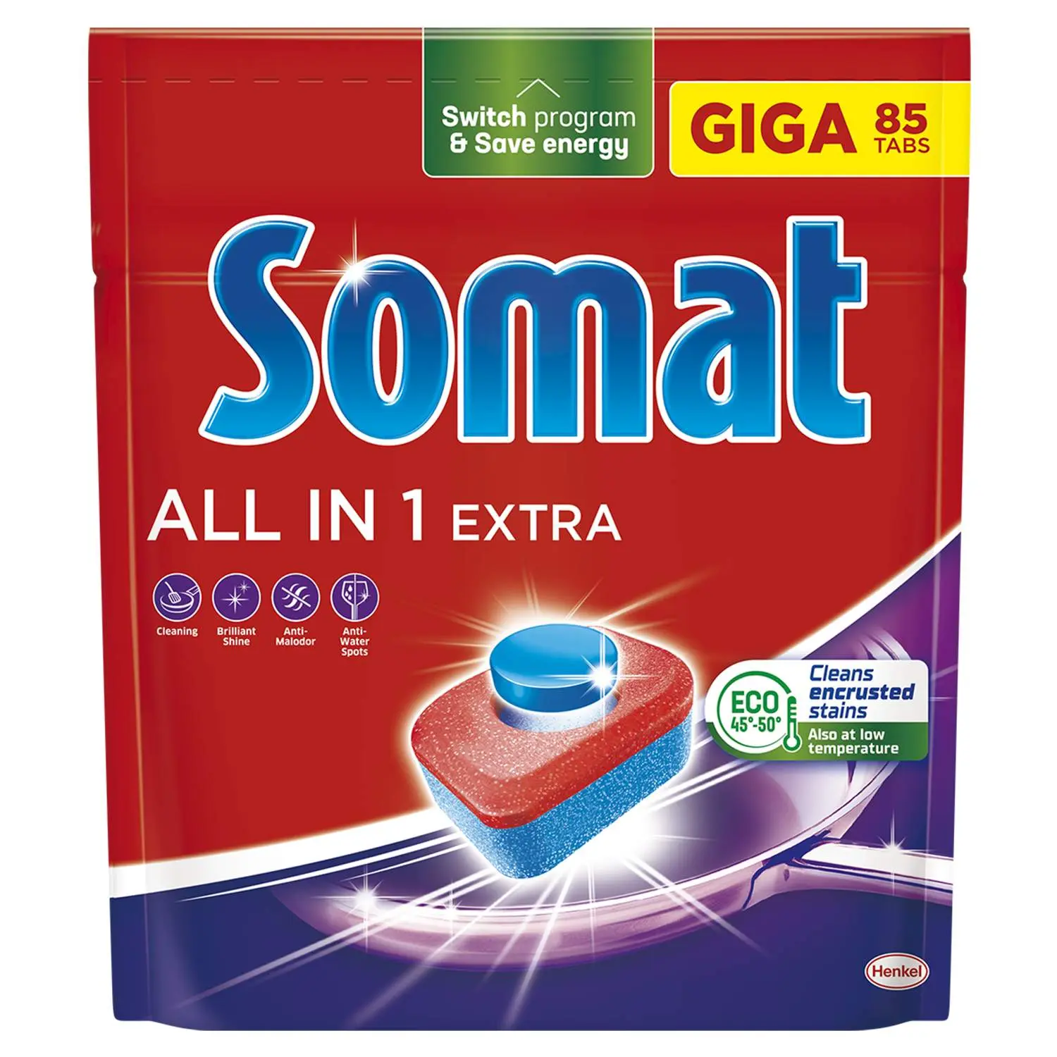 Somat Tablete za mašinsko pranje posuđa Extra, 85 komada