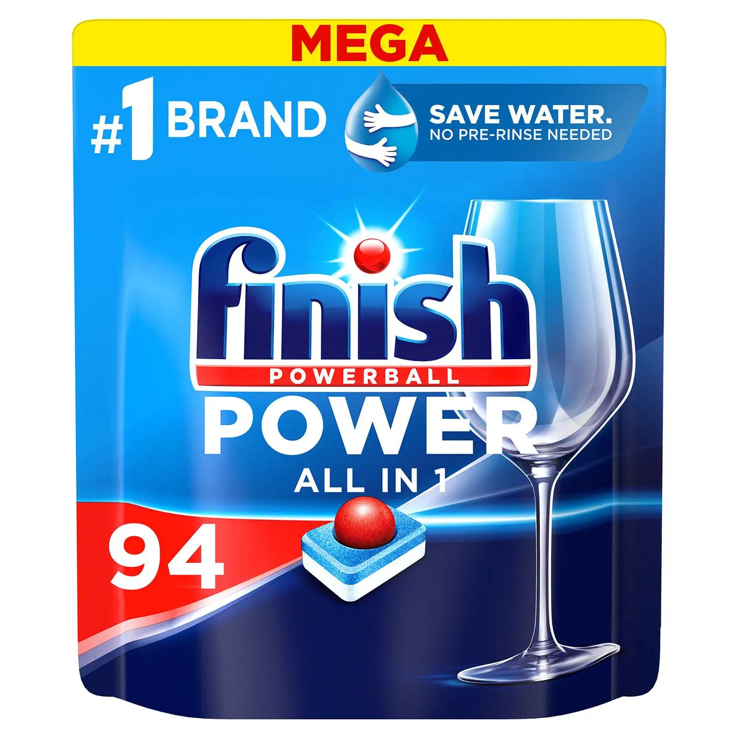 Finish Tablete za mašinsko pranje posuđa Power, 94 komada