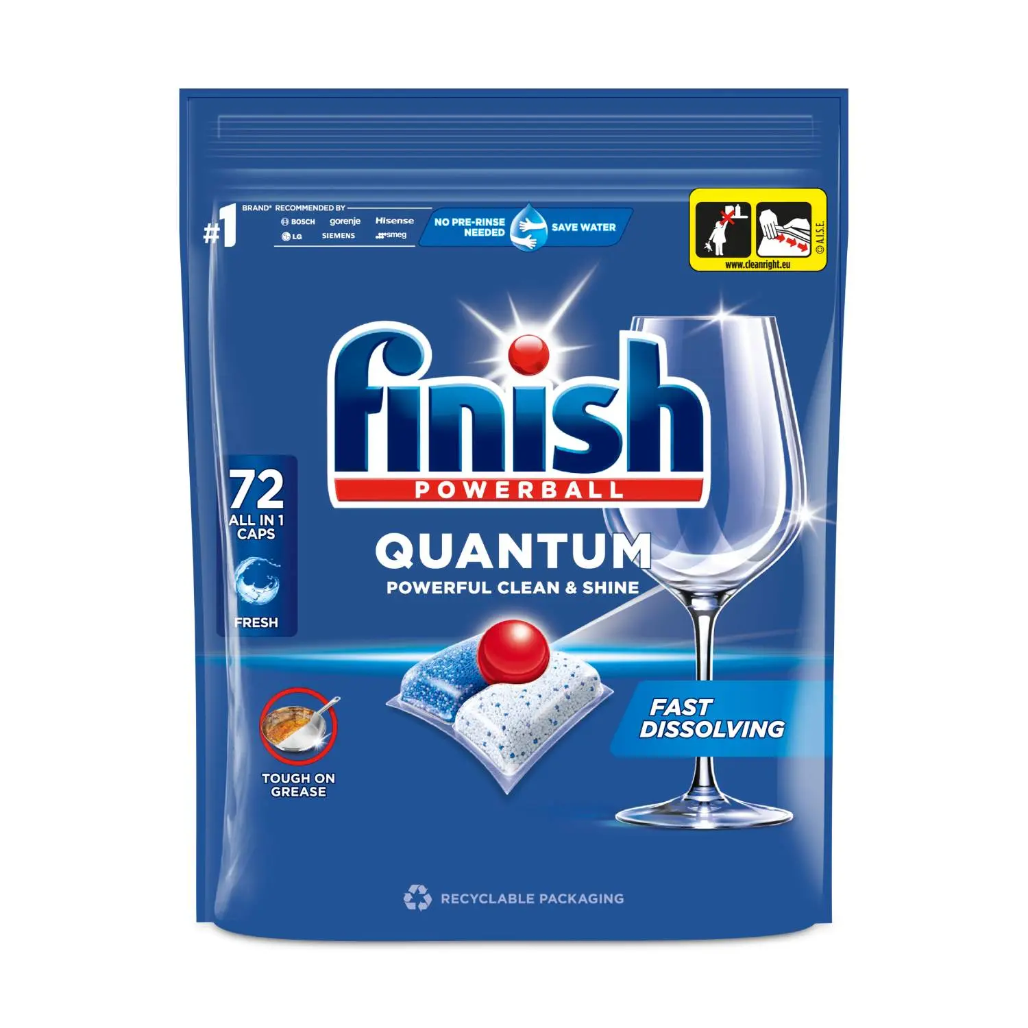 Finish Tablete za mašinu za sudove Quantum, 72 komada