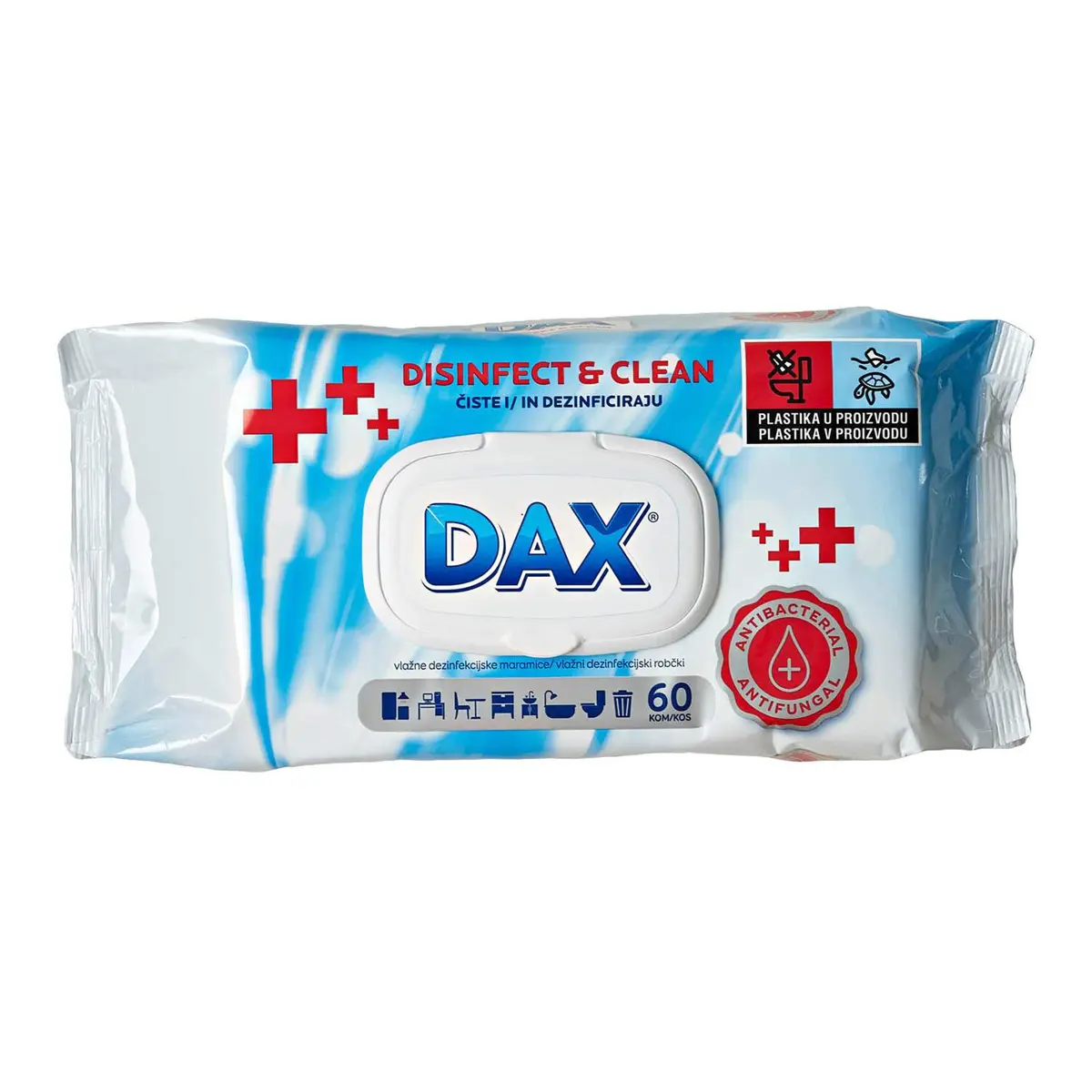 Dax Vlažne maramice za dezinfekciju kuće, 60/1