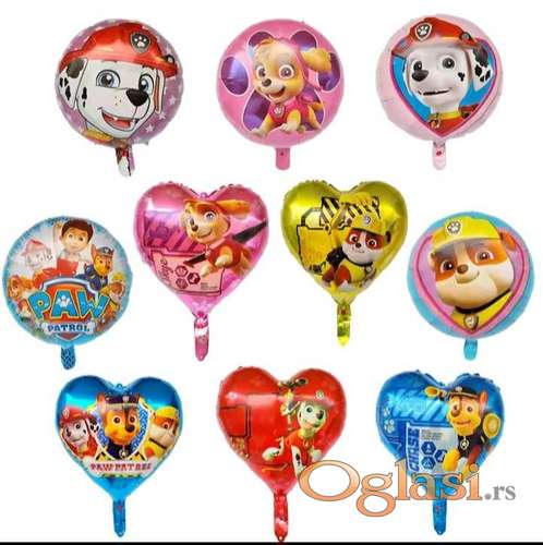 Patrolne sape Paw Patrol baloni 45cm novo