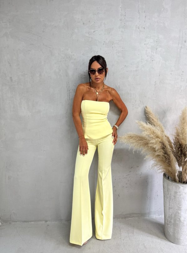 JOAN YELLOW trendi zvonaste pantalone