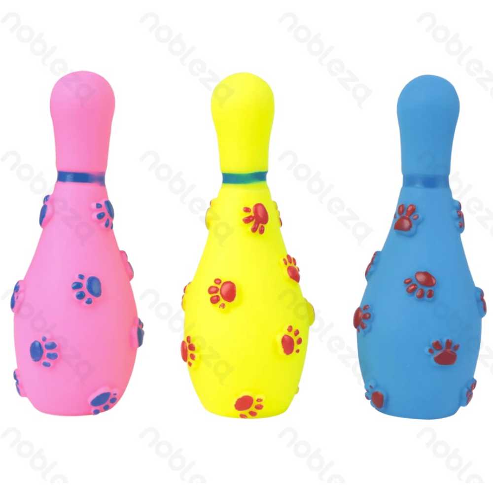 Nobleza igračka za pse Squeaky toy vinyl bowling ball 14cm