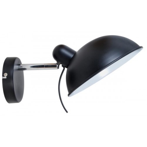 Durio Zidna Lampa Crna 1x40W E14