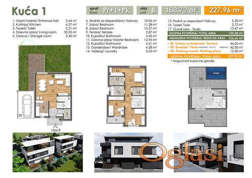 Kuća sa bazenom Lux 1B Alibegovac