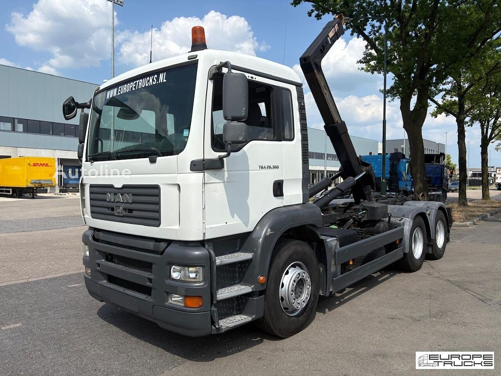 MAN TGA 26.360 Full Steel - Belgian Truck - Automatic - Hiab Hook kamion rol kiper