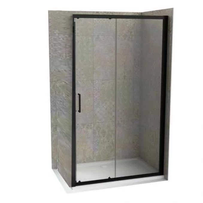 Stakleni paravan COPEN ATLAS PRO 1500x1950 mat crni. staklo 6mm providno