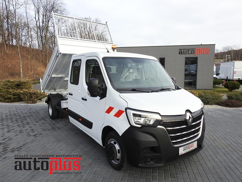 Renault MASTER  WYWROTKA PODWÓJNA KABINA DOKA 6 MIEJSC TEMPOMAT LEDY BLI kamion kiper < 3.5t