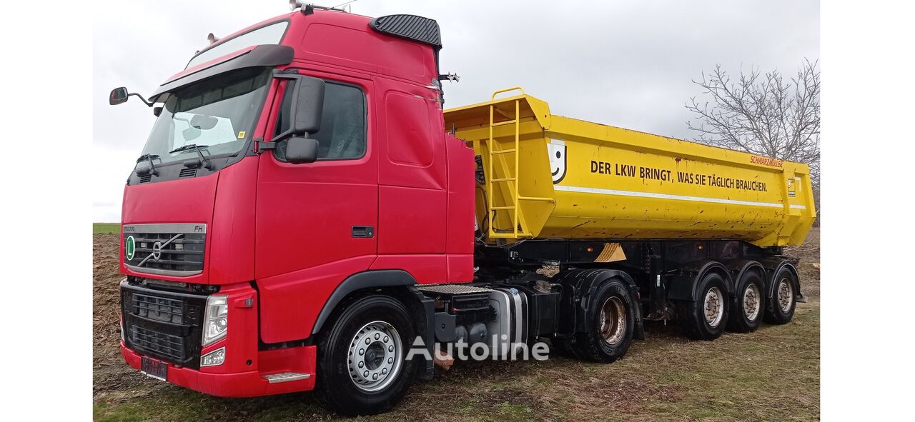 Volvo FH 500 tegljač + poluprikolica kipera