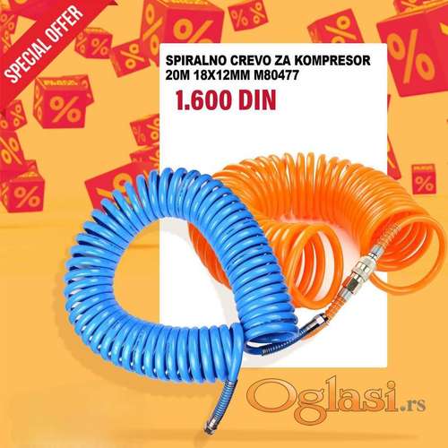 Crevo za kompresor 20m 8x12mm