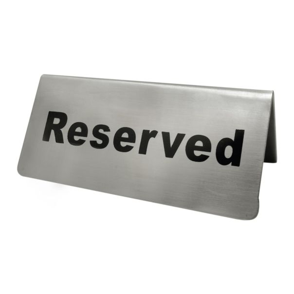 WIN Oznaka "Rezervisano" Inox 4.5x3.5cm