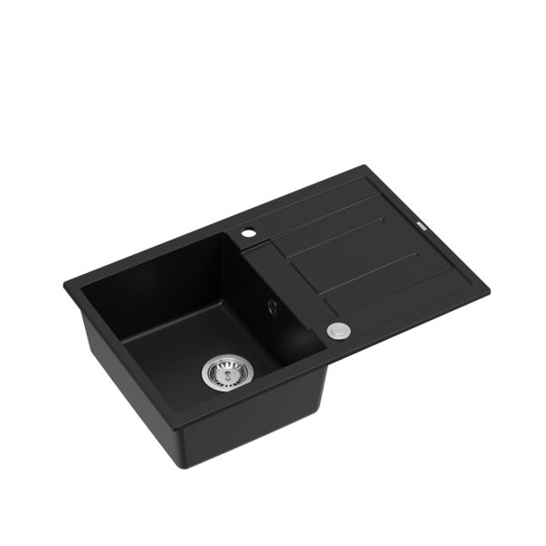 QUADRON Granitna ugradna sudopera Morgan 111 HB8203U7-BS_P2O, carbon